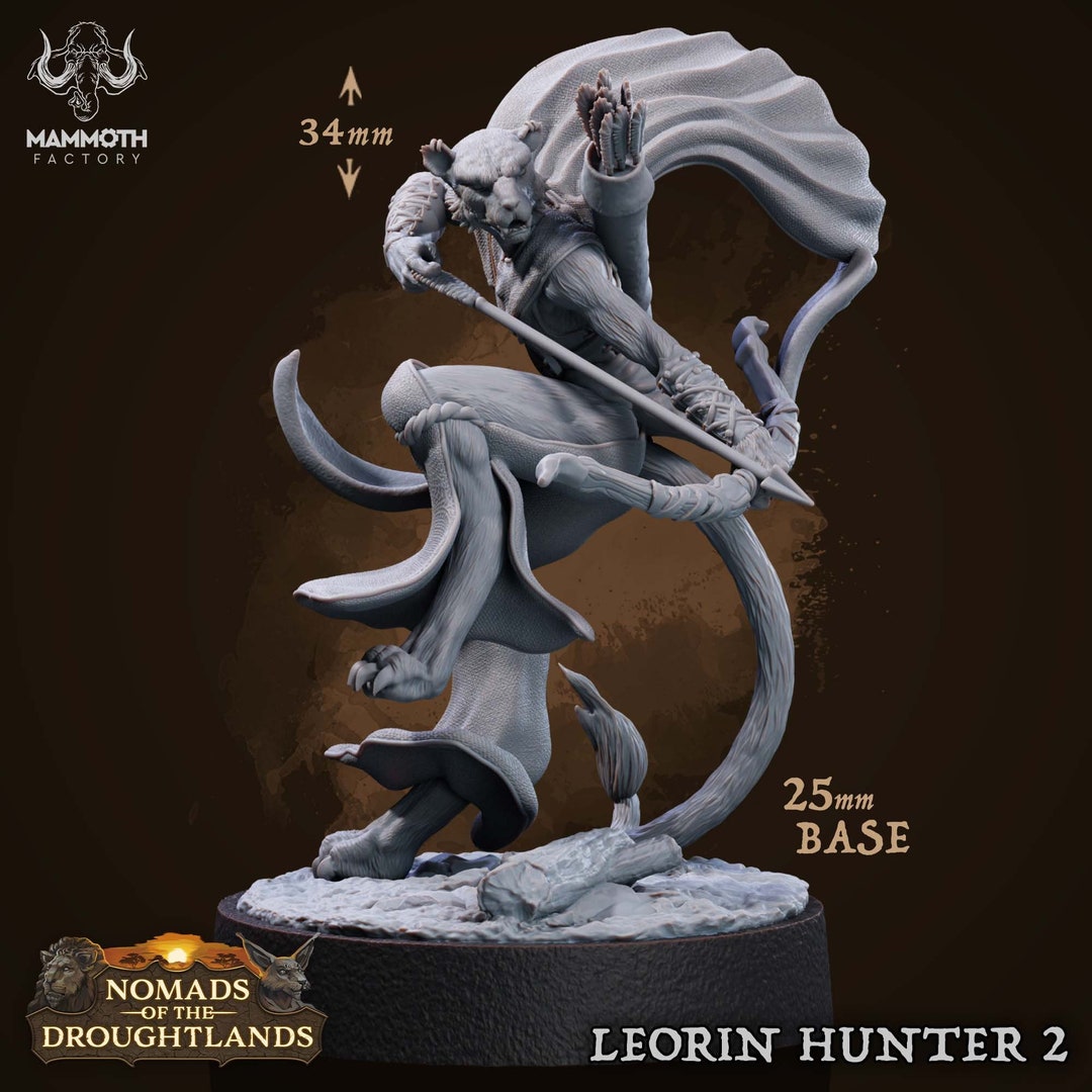 Leonin Hunter 2 • Nomads of the Droughlands • by Mammoth Factory ...