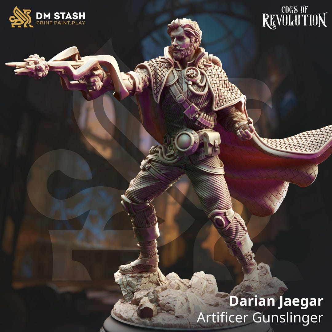 Darian Jaegar - Artificer Gunslinger • Cogs of Revolution • DM Stash ...