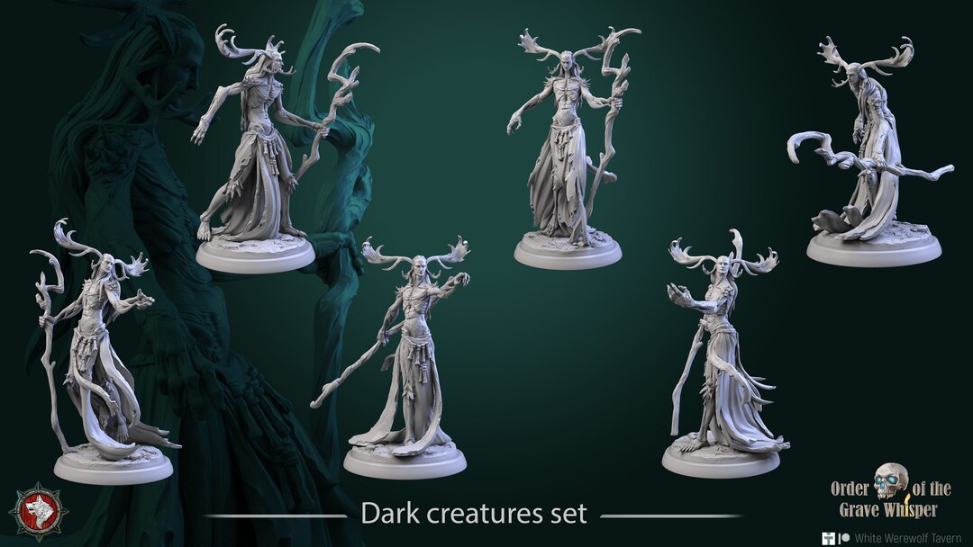 Dark Creatures (6 Poses) • Order of the Grave Whisper • by White ...