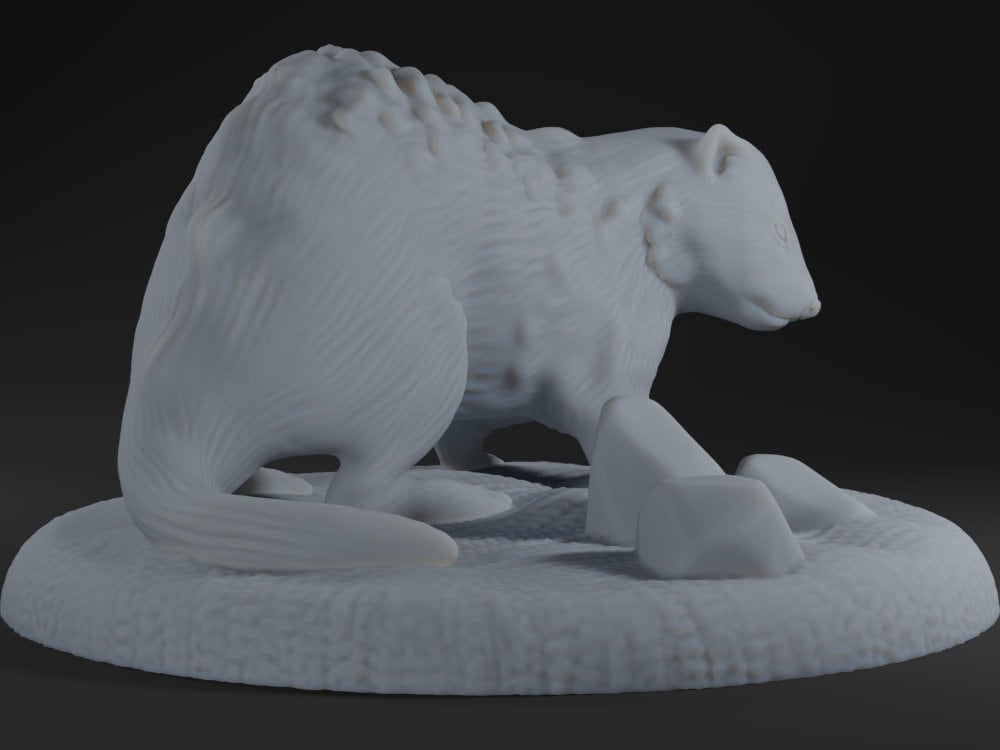 14mm Ferret Companion | Familiar for Dungeons and Dragons | D&D | M3DM ...