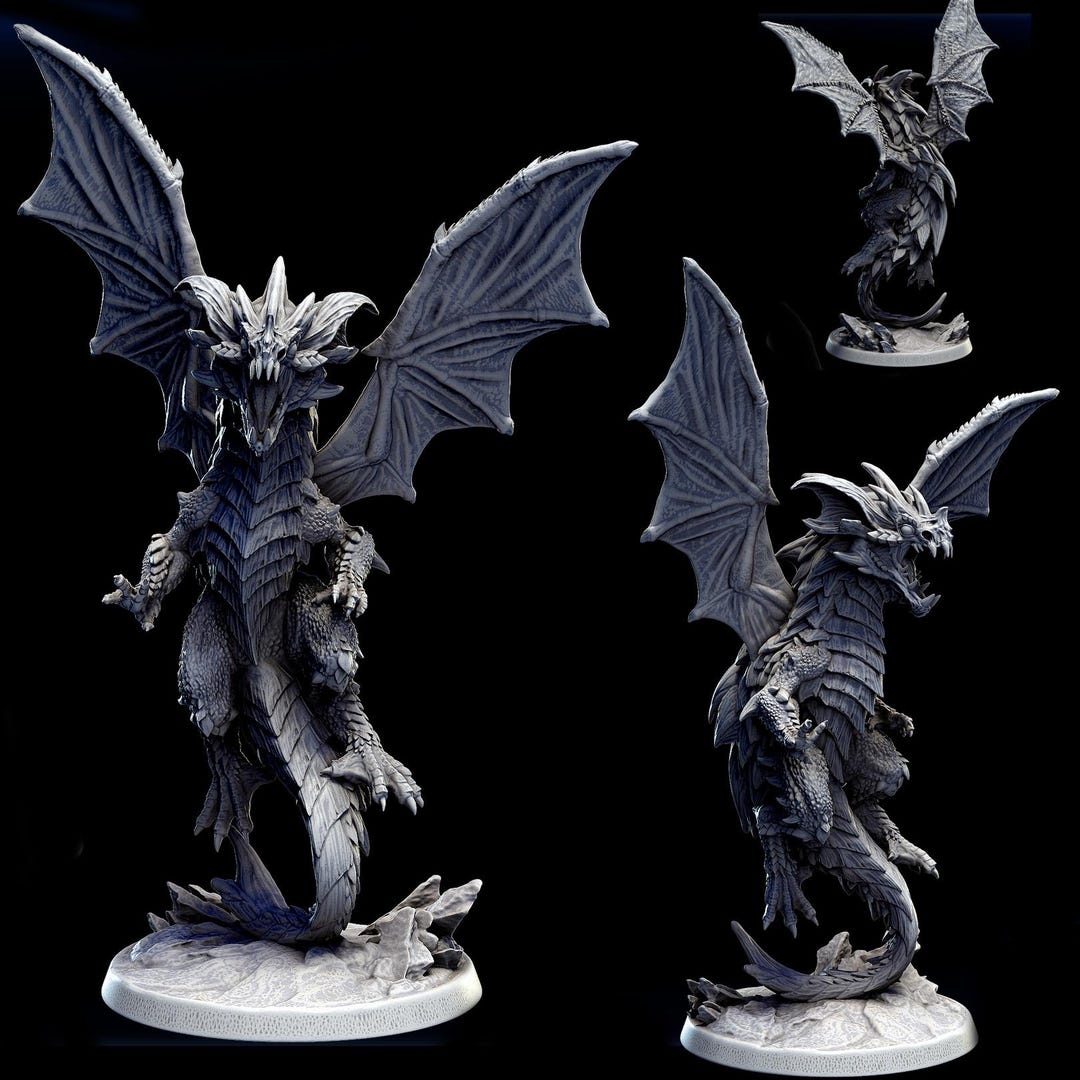 Young Blue Dragon Pose 2 • Blue Dragons • by Mini Monster Mayhem ...