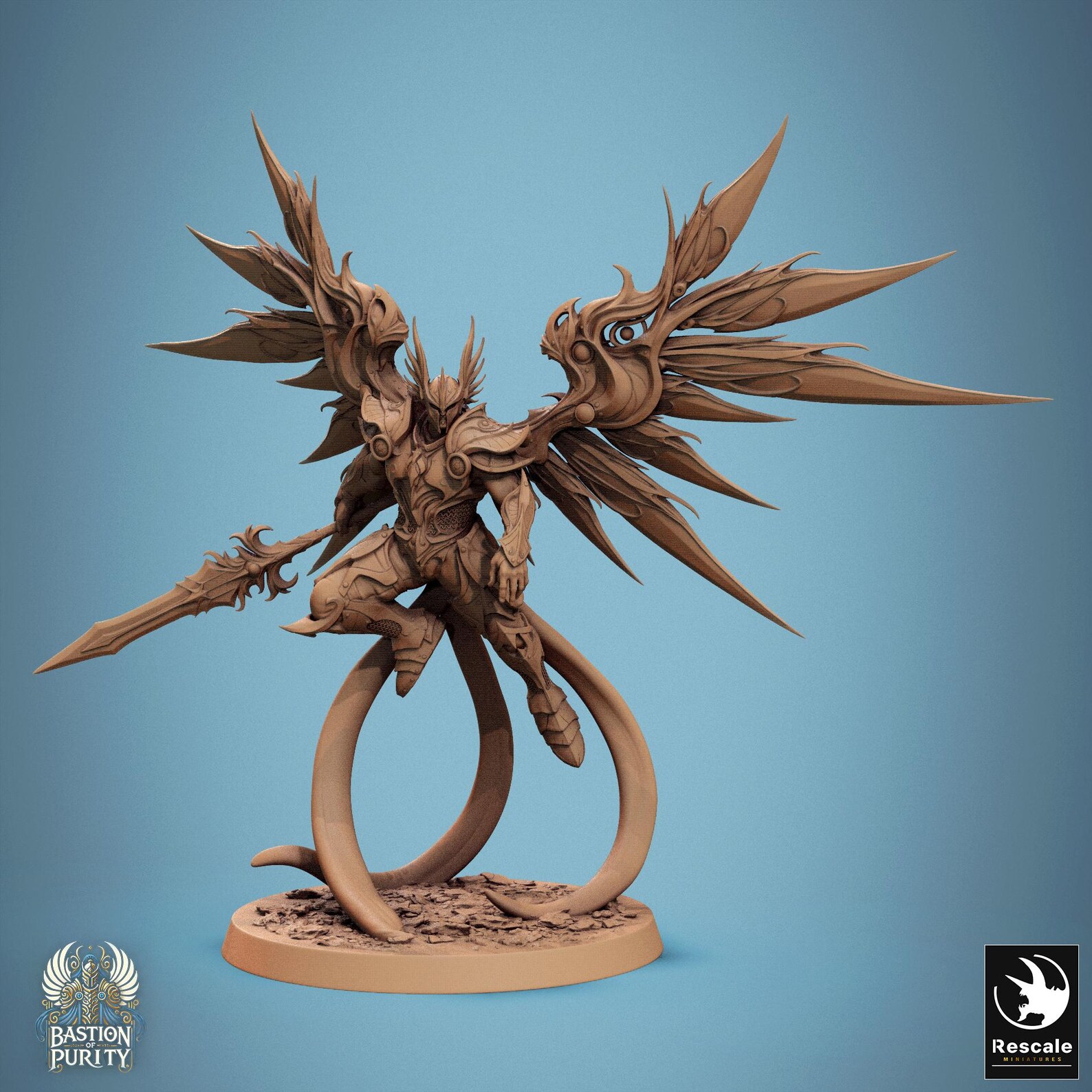 Aurelian Skyblade (7 Poses) • Bastion of Purity • by Rescale Miniatures ...