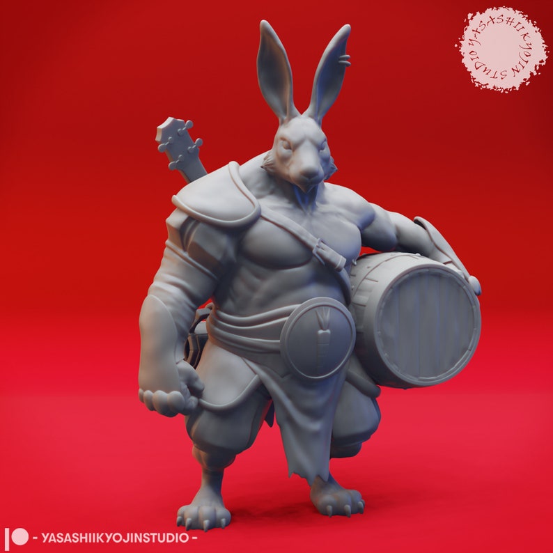 Rabbitfolk Mini Set Warband Dungeons and Dragons Miniature for Tabletop ...