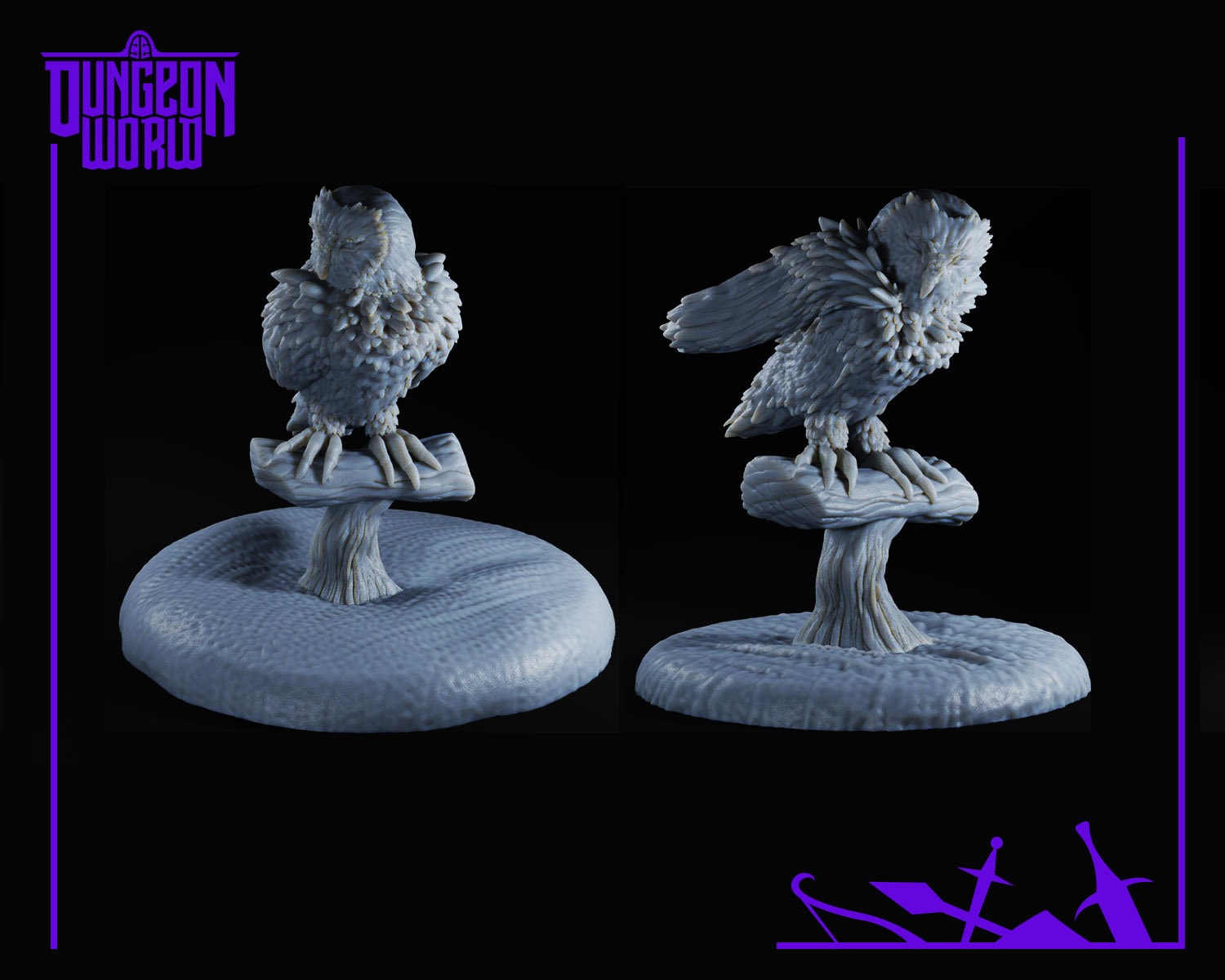 25mm Owl Companion | Familiar for Dungeons and Dragons | D&D ...