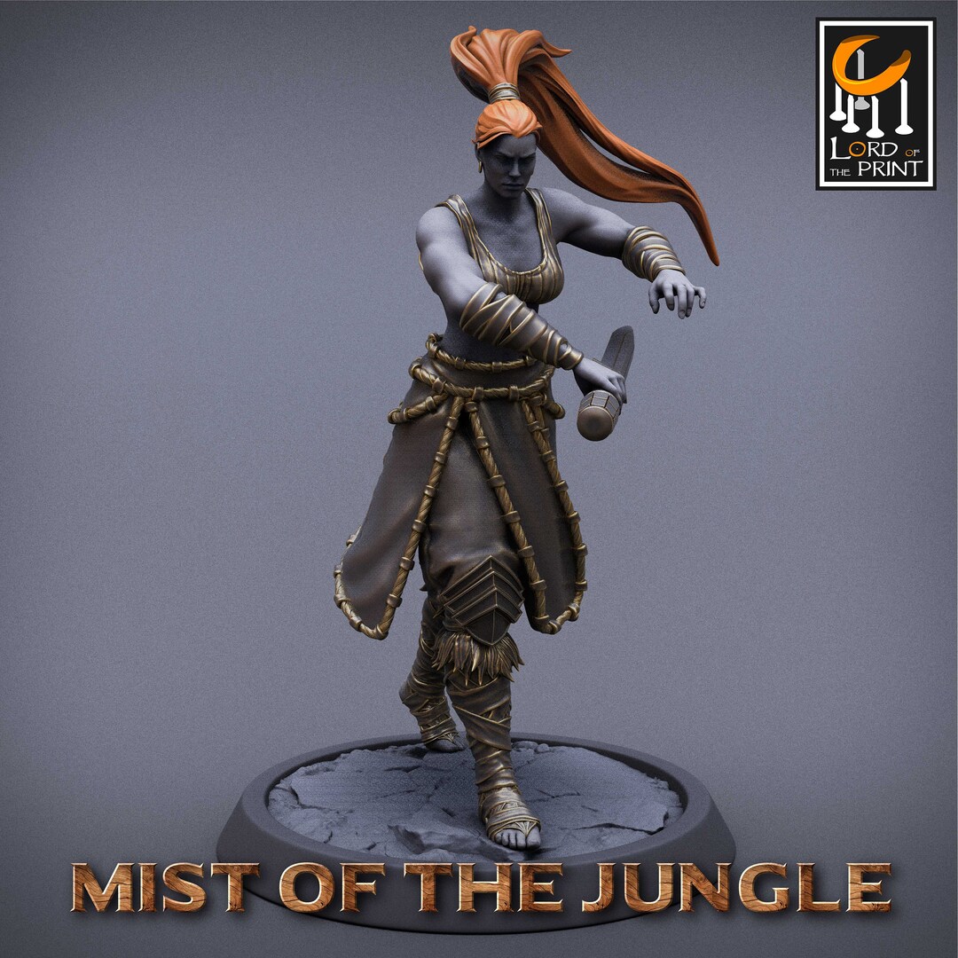 Amazon Heavy Dagger Attack Mist of the Jungle by Rescale Miniatures ...