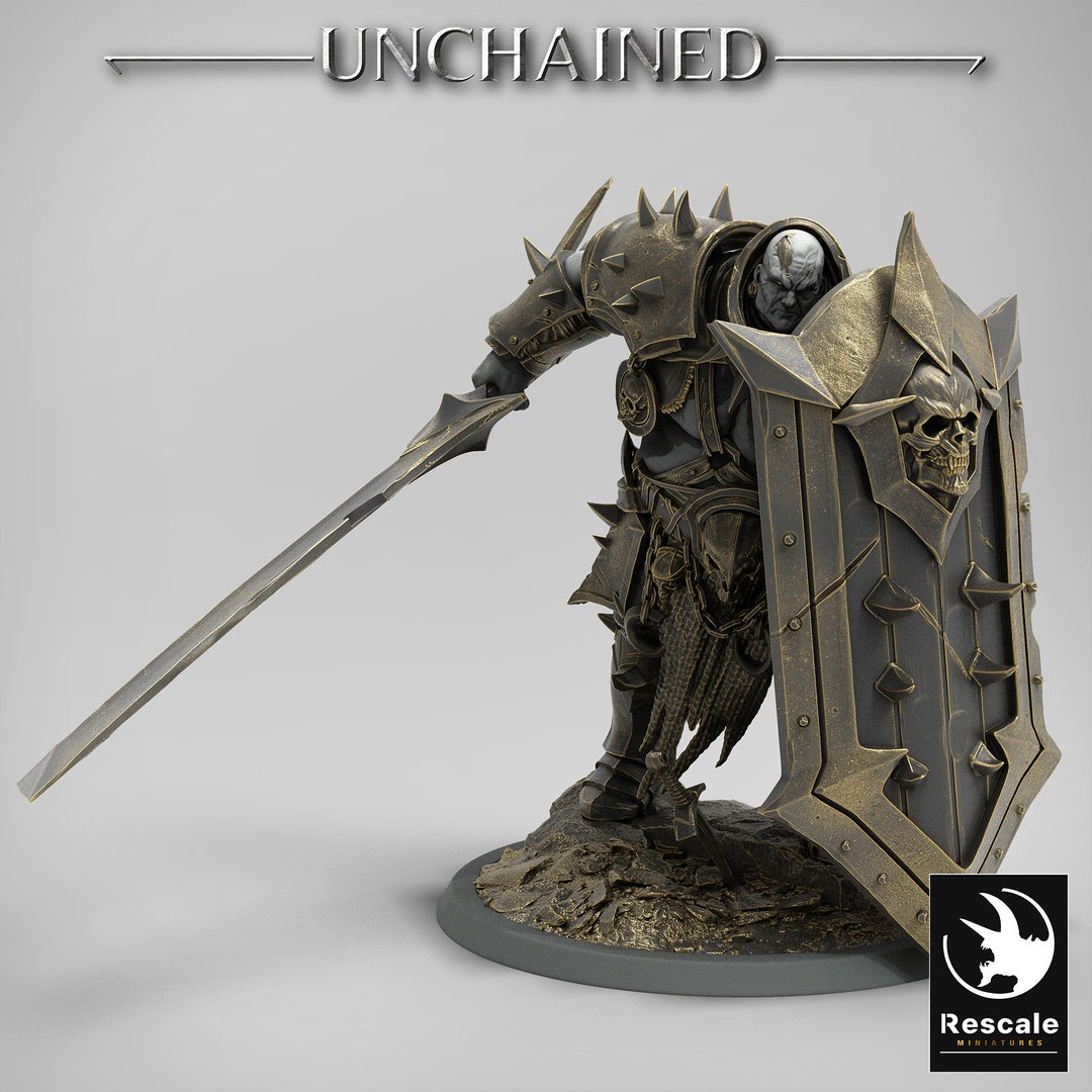 Heavy Soldier Shield Block • Unchained • by Rescale Miniatures ...