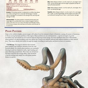 Phase Panther by Mammoth Factory | Dungeons and Dragons | Tabletop ...