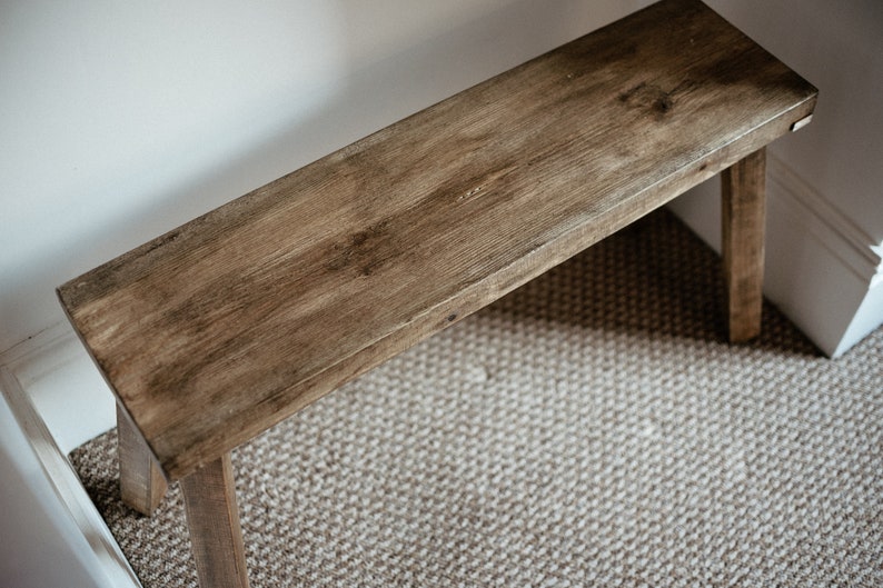 Rustic Wooden Display Bench - Etsy