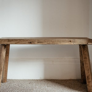 Rustic Wooden Display Bench - Etsy