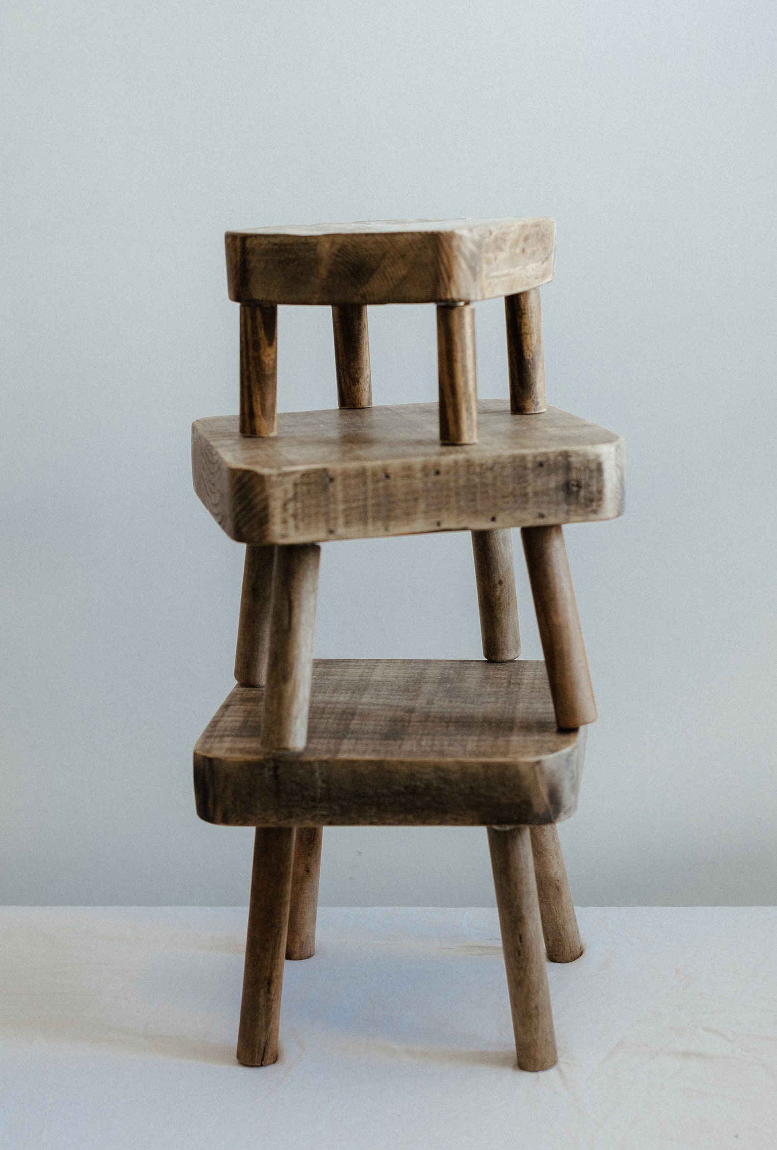 Rustic Wooden Plant Pot Stand Family - Etsy