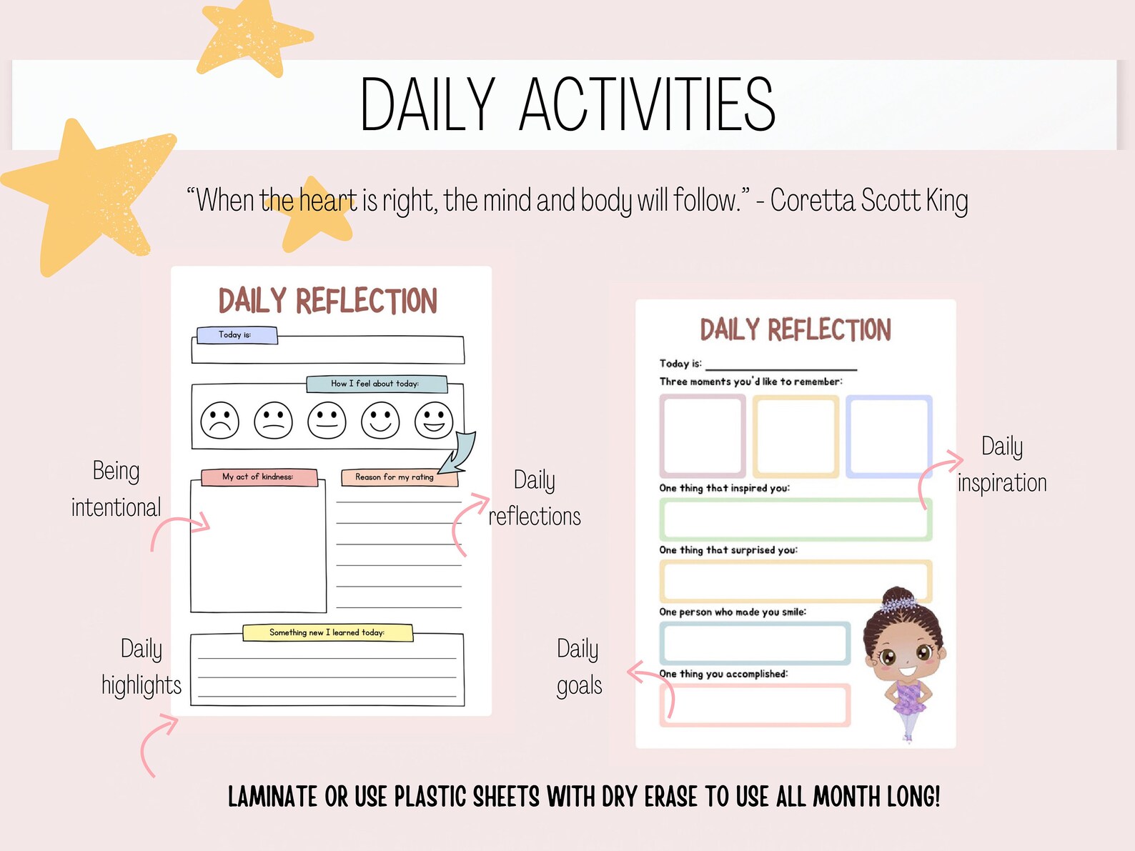 Kids Daily Journal, Gratitude Book for Students, Activity Pages for ...