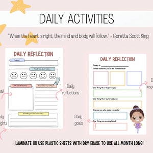 Kids Daily Journal, Gratitude Book for Students, Activity Pages for ...