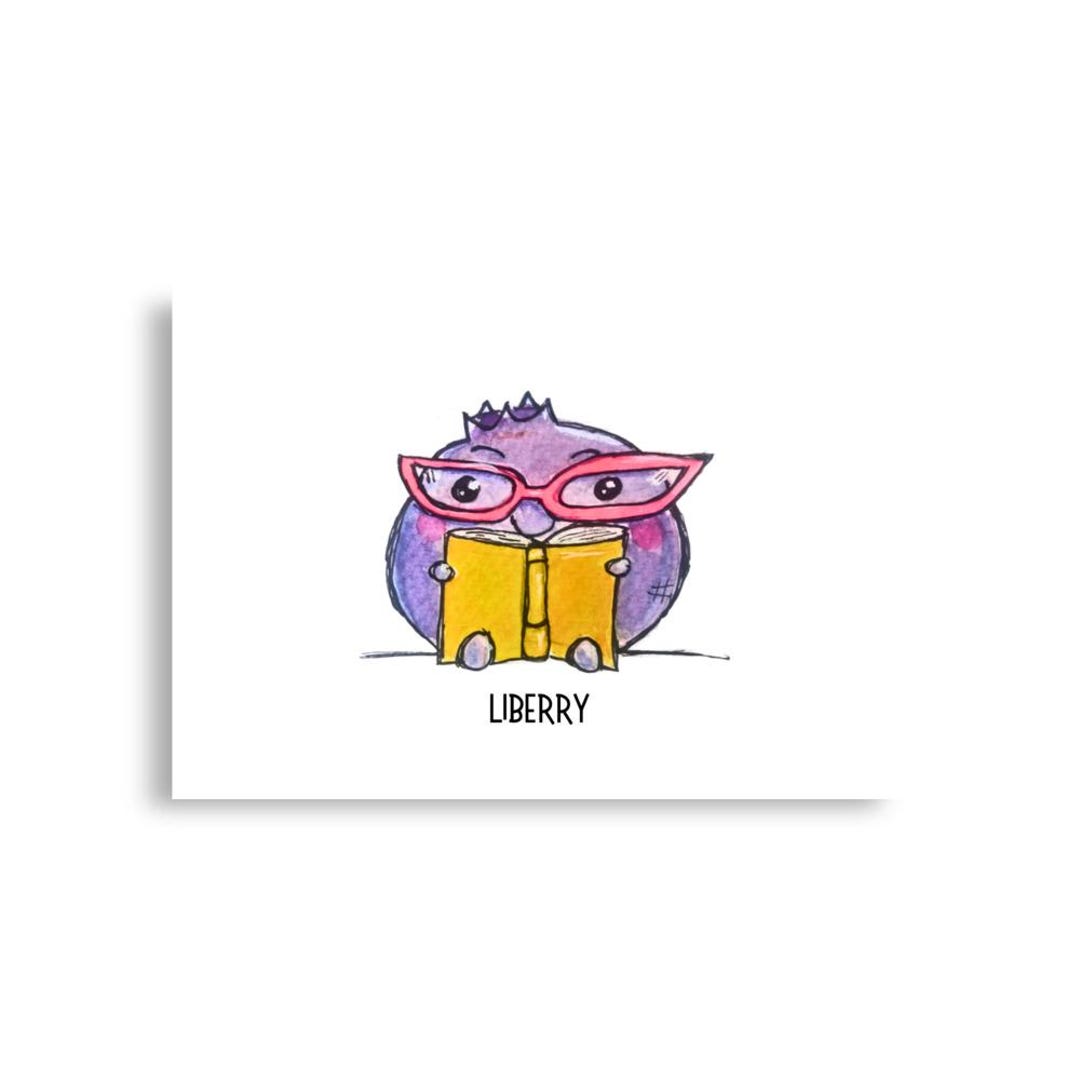 Liberry Poster – Funny Book Pun Wall Art for Librarians & Readers - Etsy