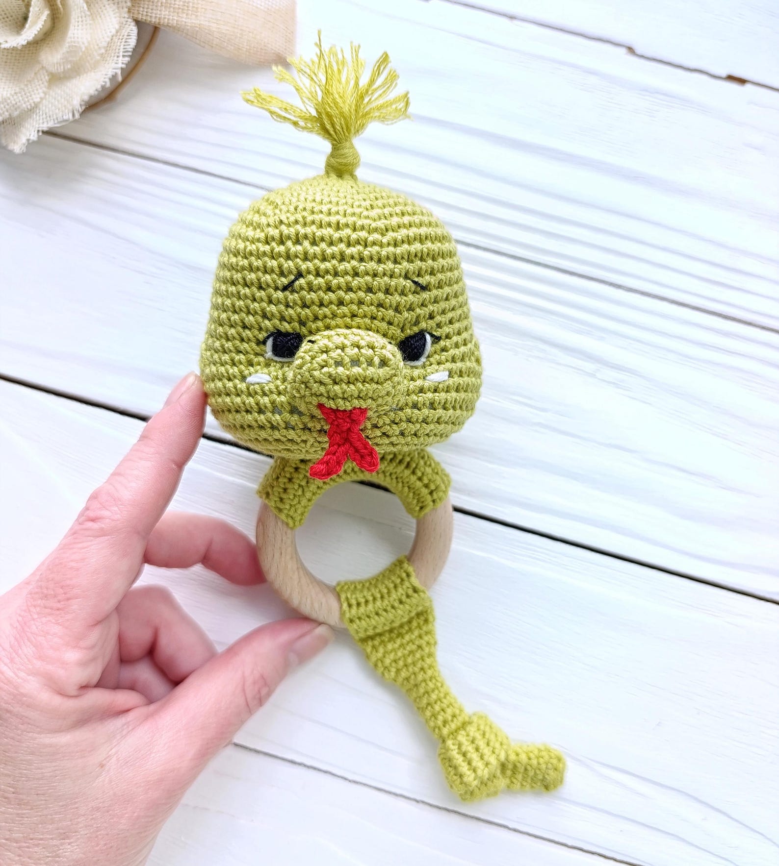 Snake Baby Rattle Toy Gift Baby Shower Gift Organic Newborn Gift ...