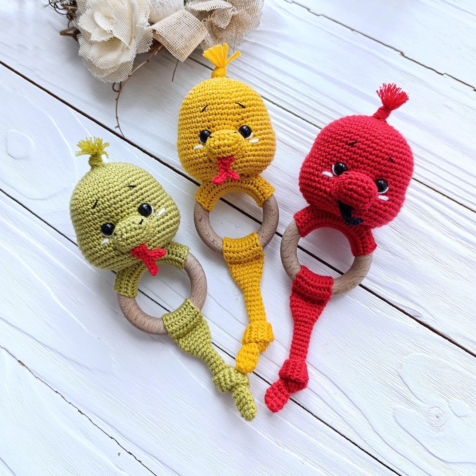 Snake Baby Rattle Toy Gift Baby Shower Gift Organic Newborn Gift ...