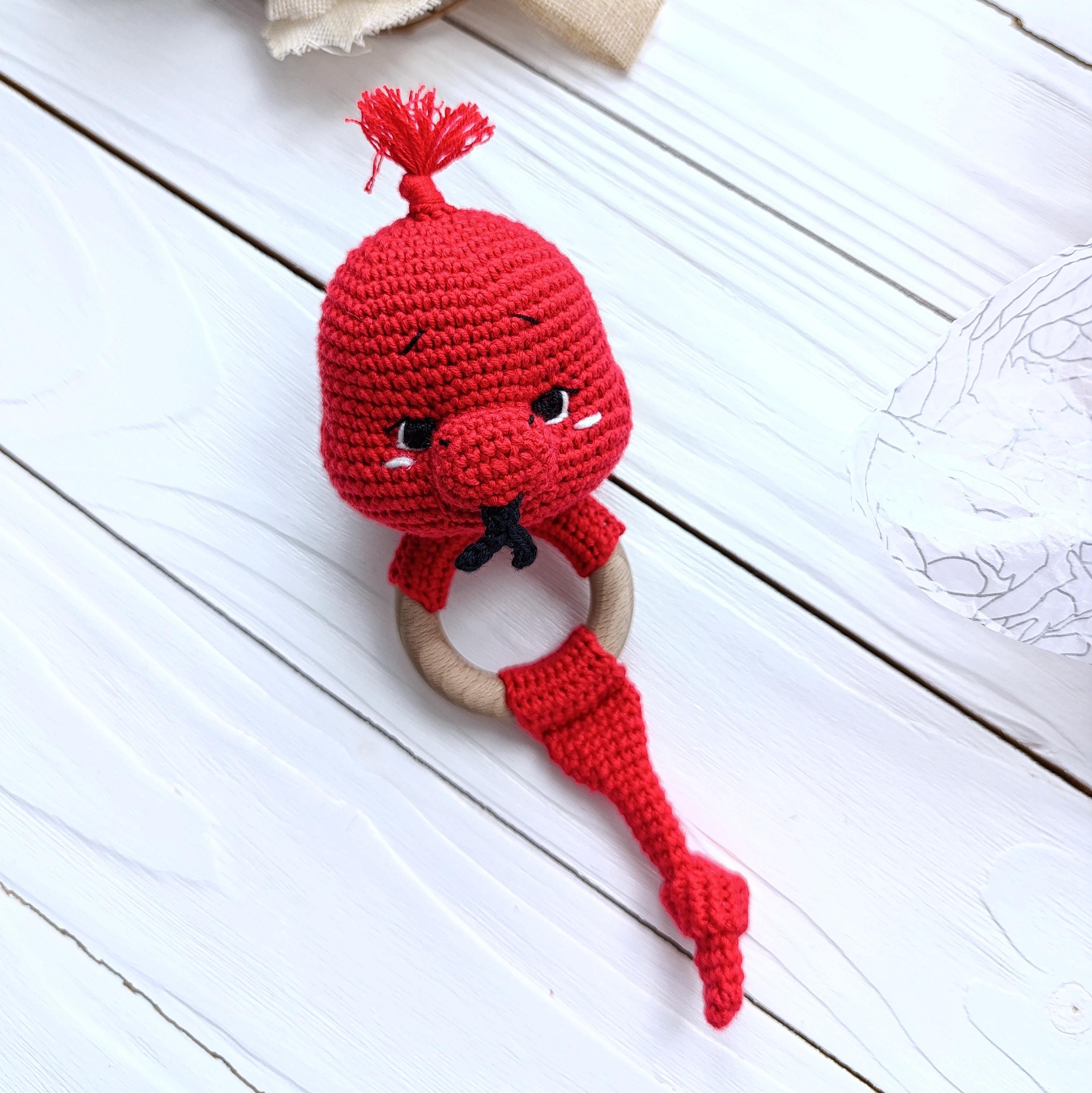 Snake Baby Rattle Toy Gift Baby Shower Gift Organic Newborn Gift ...
