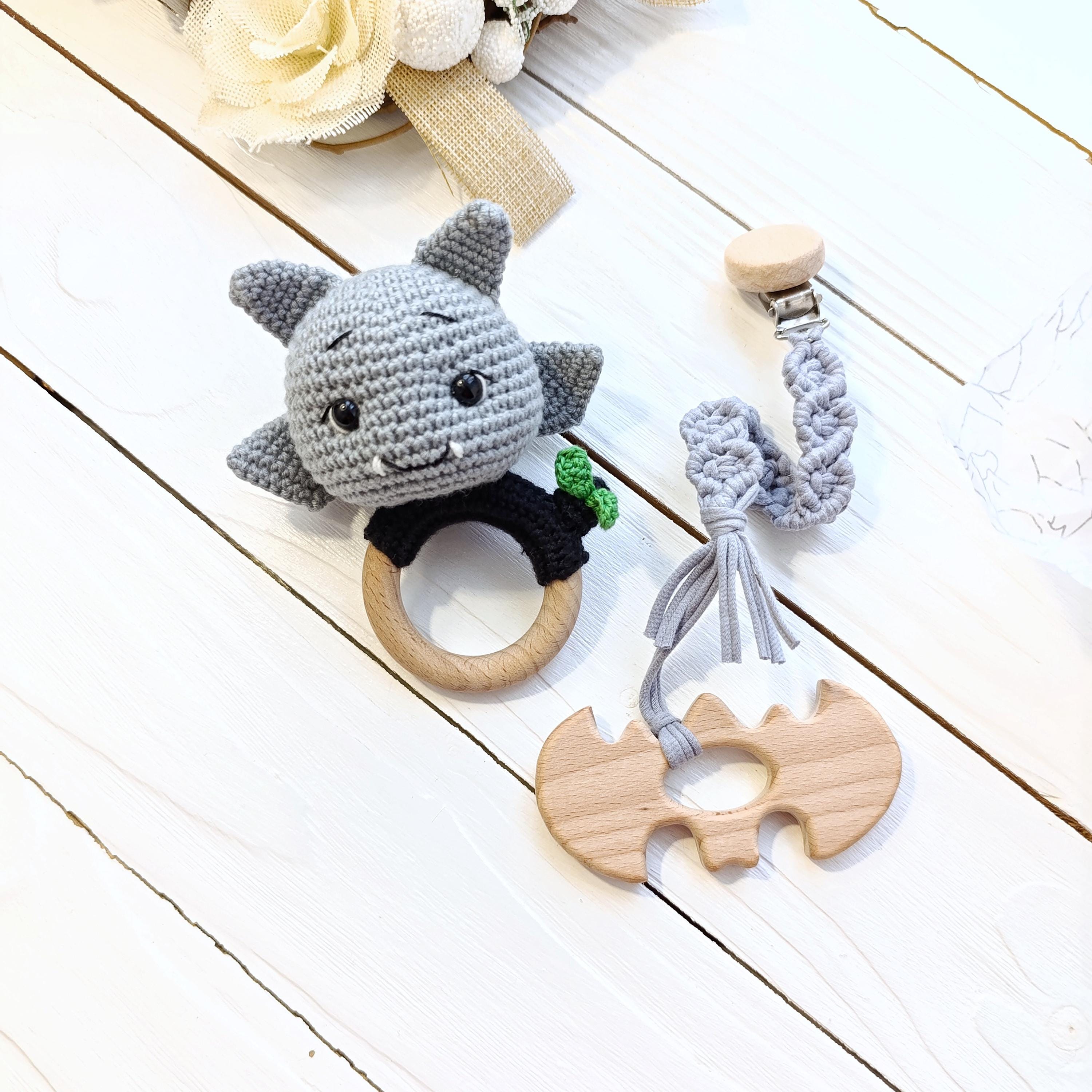 Bat Baby Gift Set Gothic Baby Announcement Gift Box With Crochet Bat ...