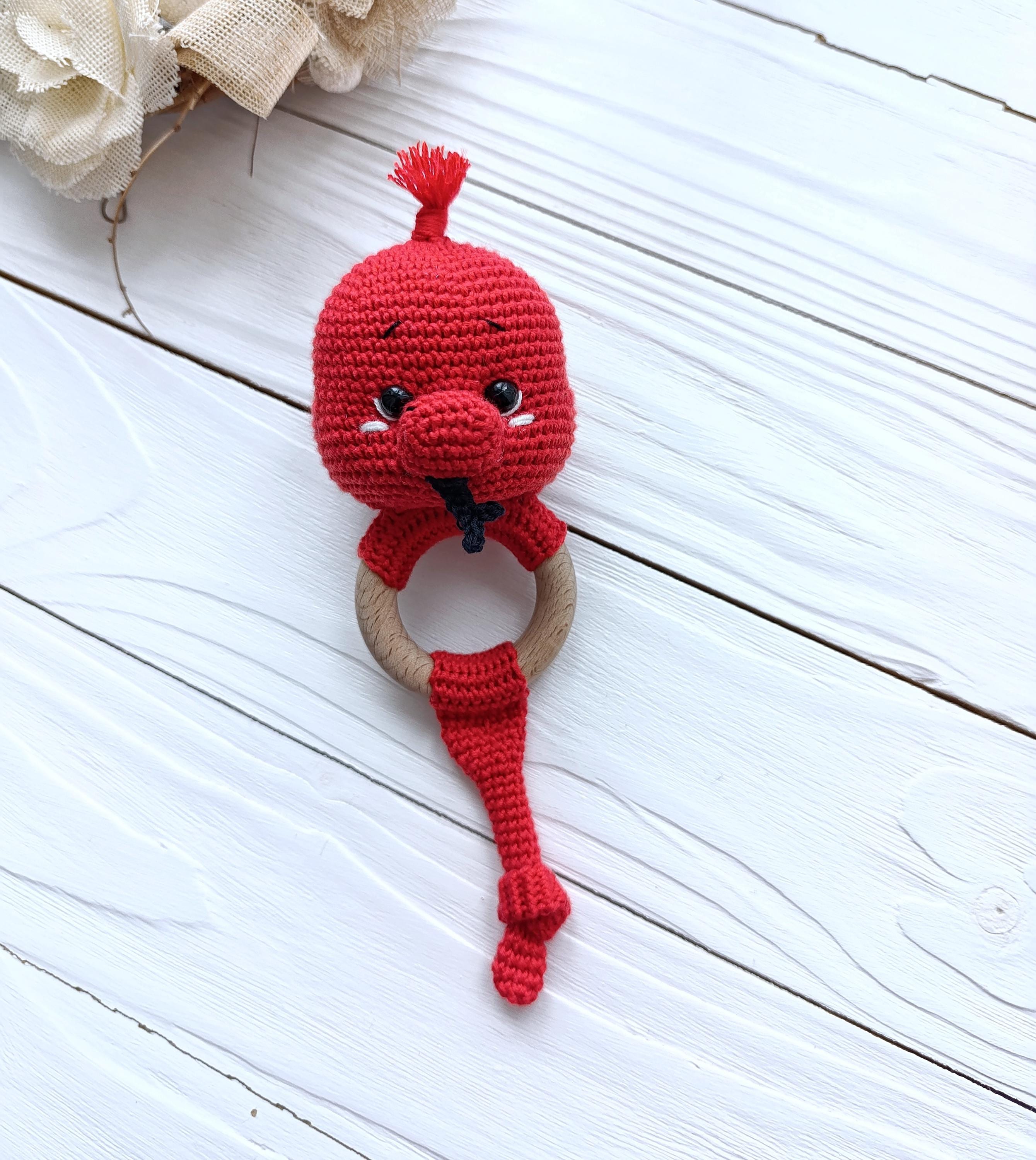 Snake Baby Rattle Toy Gift Baby Shower Gift Organic Newborn Gift ...