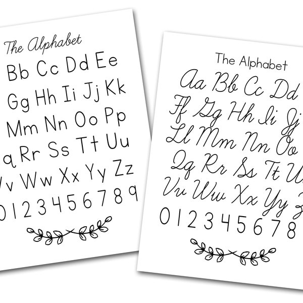 Cursive Alphabet - Etsy