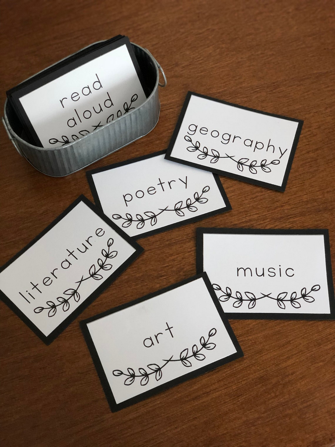 Homeschool Schedule Cards - Etsy