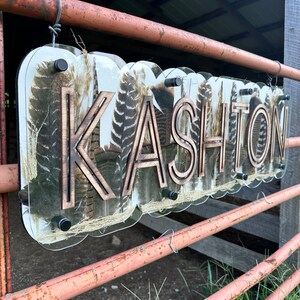 Wildlife Offset Plexiglass Sign - Etsy