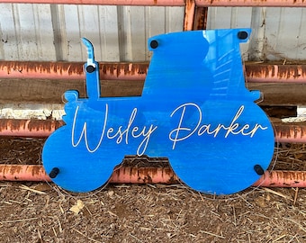 Little Farmer Small Wood Rustic Country Sign Tractor Sign for Little ...