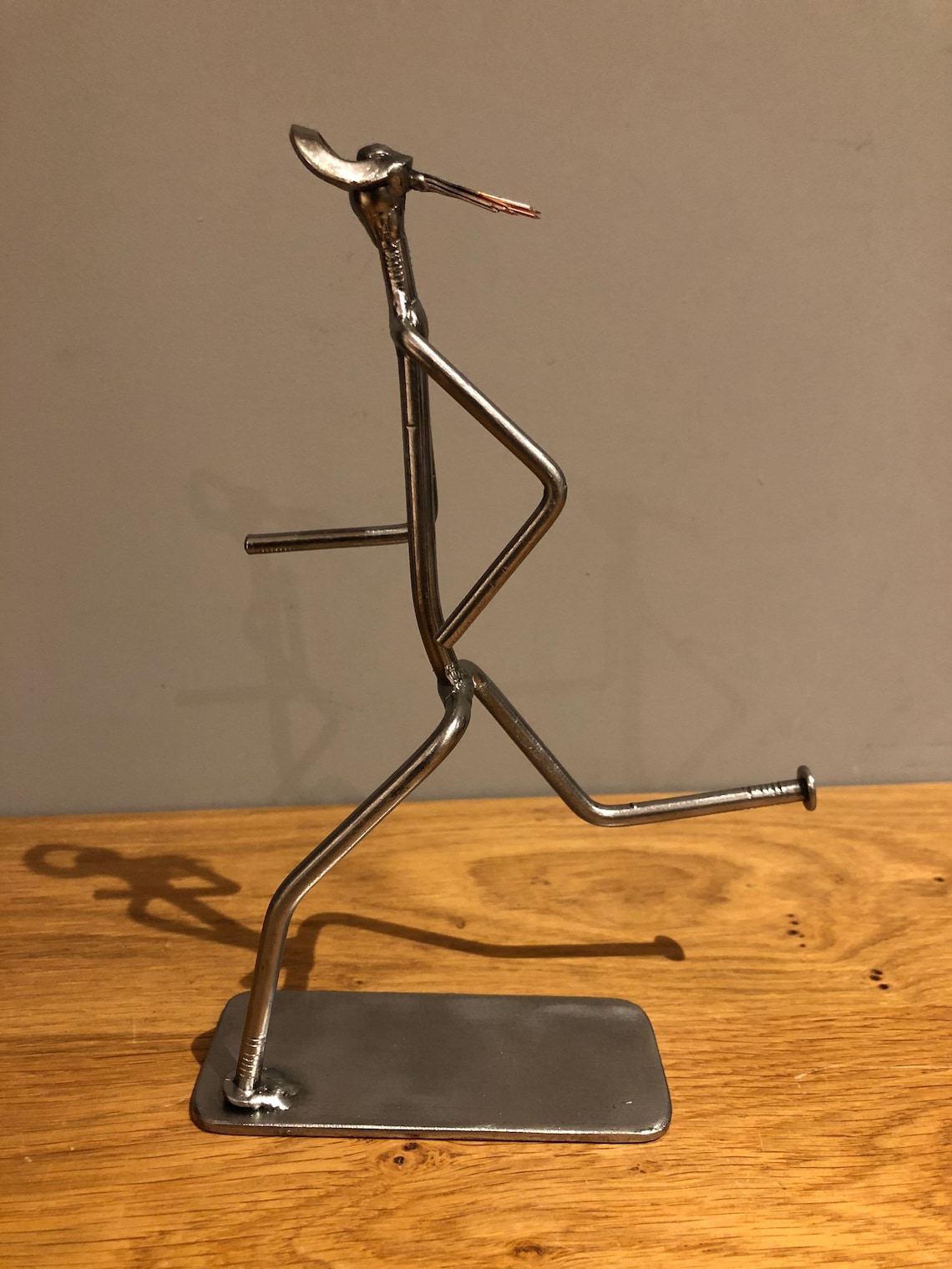 Runner Athlete Metal Sculpture Marathon Triathlon Fitness | Etsy