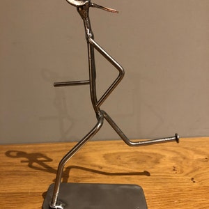 Runner, Athlete Metal Sculpture, Marathon, Triathlon, Fitness Art ...