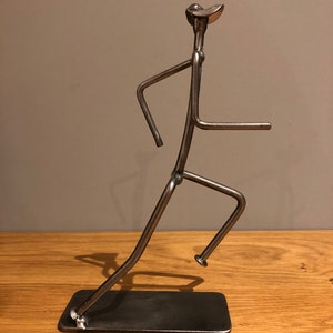 Runner, Athlete Metal Sculpture, Marathon, Triathlon, Fitness Art ...
