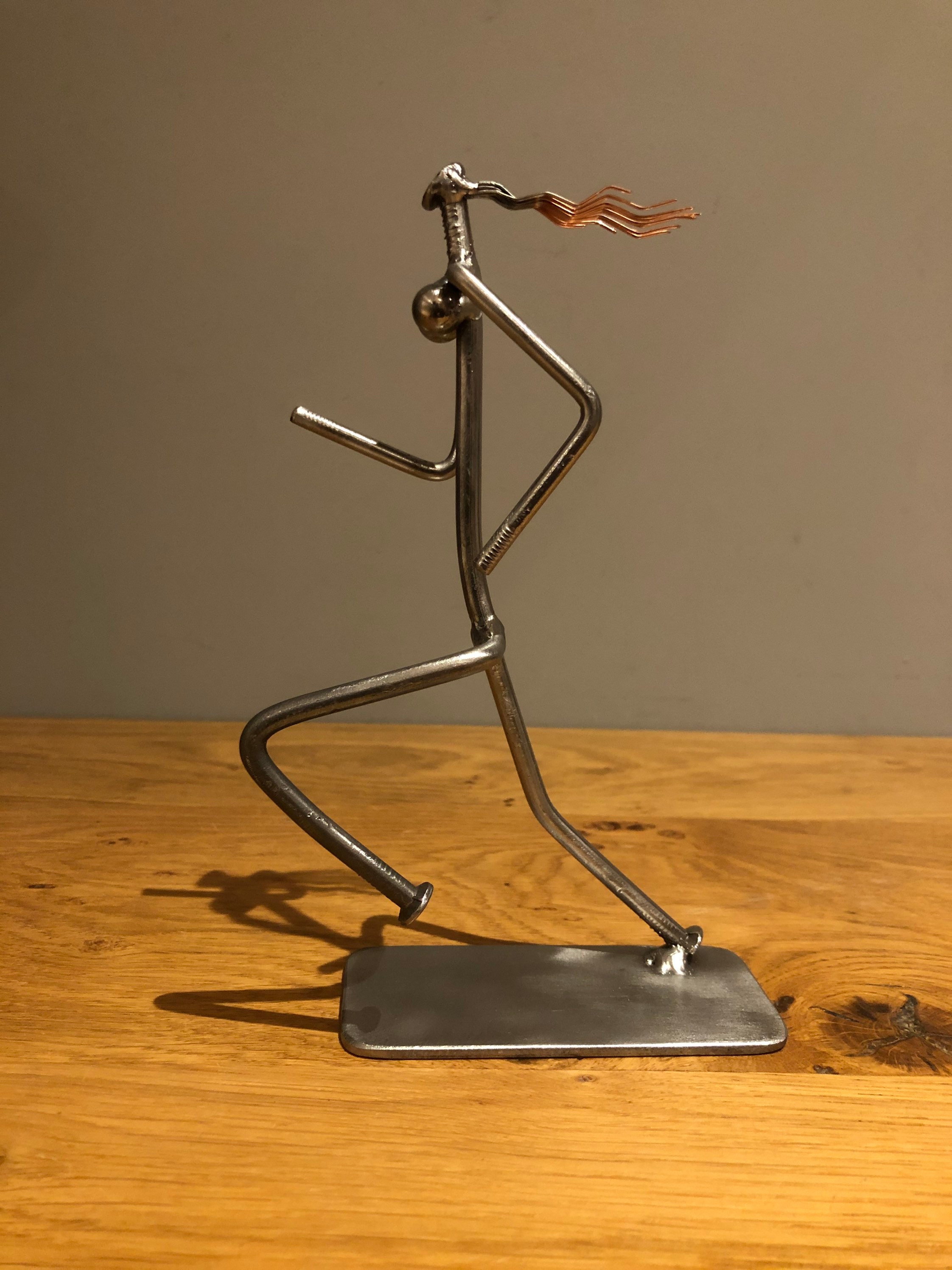 Runner Athlete, Female Runner, Metal Sculpture, Marathon, Triathlon ...