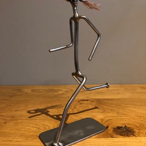 Runner, Athlete Metal Sculpture, Marathon, Triathlon, Fitness Art ...