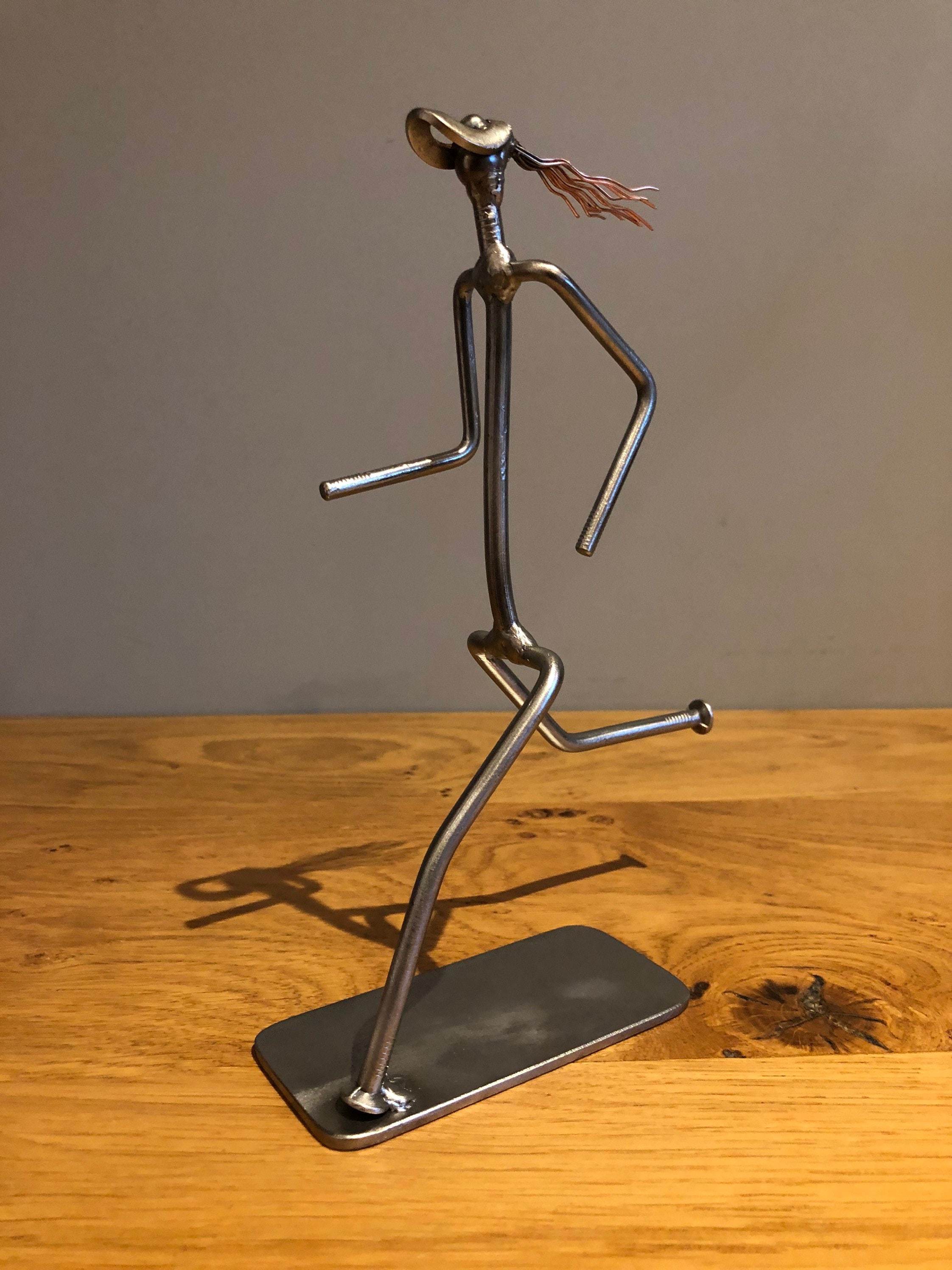 Runner, Athlete Metal Sculpture, Marathon, Triathlon, Fitness Art ...