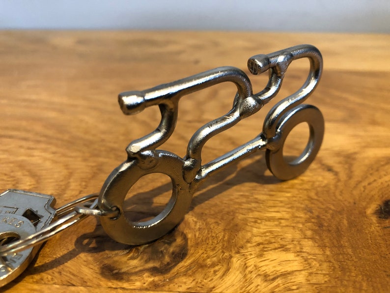 Bicycle Art Cycle Tandem Stainless Steel Metal Key Ring - Etsy