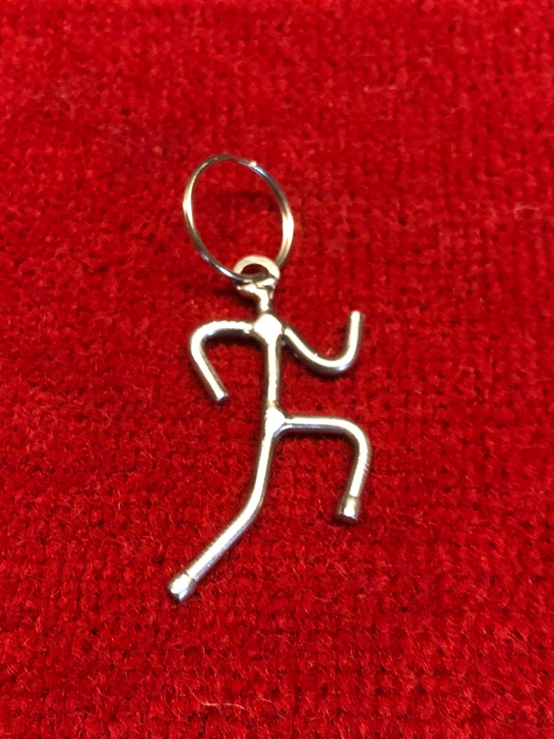 Runner Key ring key ring welded runner art key chain | Etsy