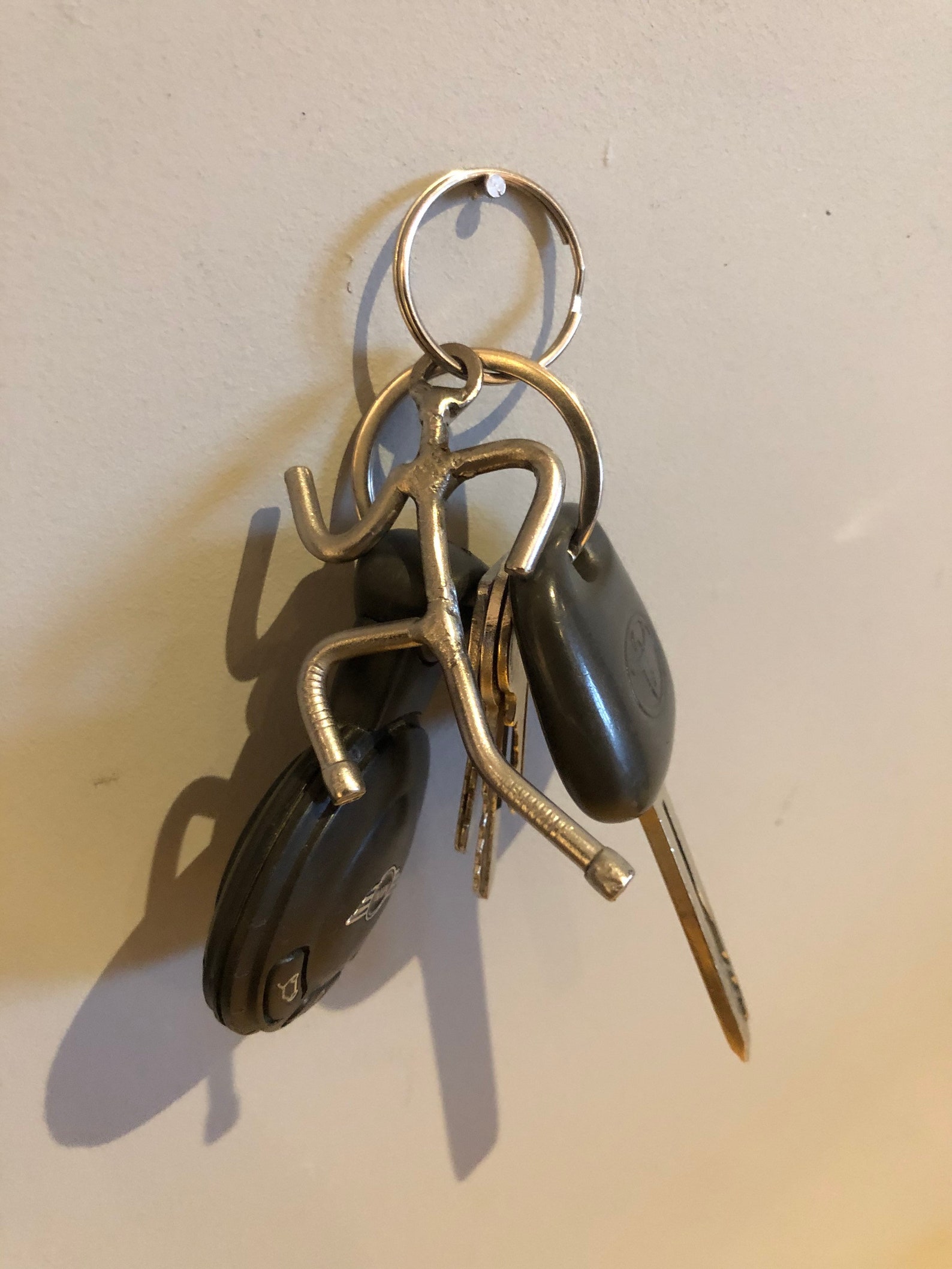 Runner Key ring key ring welded runner art key chain | Etsy