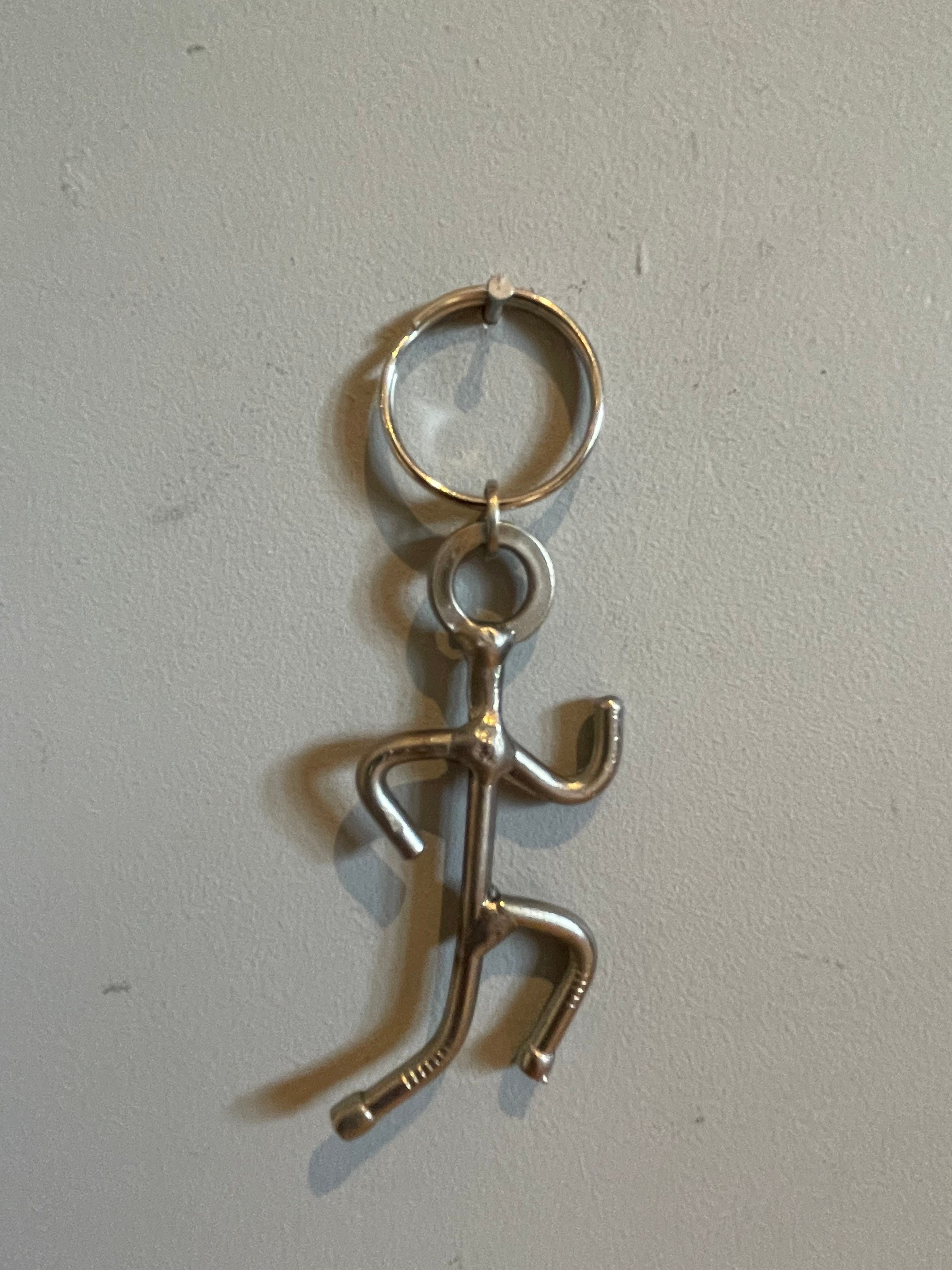 Runner Key Ring Key Ring Welded Runner Art Key Chain - Etsy UK