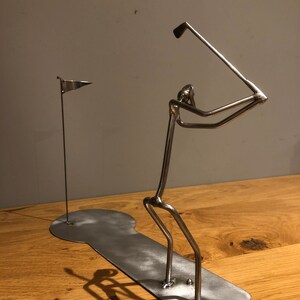 Golf Player, Golfing Metal Sculpture, Golf Swing, Welded Golf Art ...