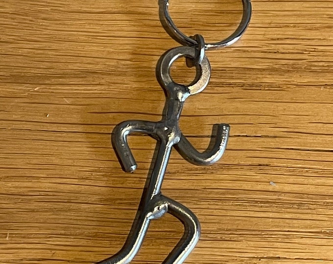 Runner Key Ring Key Ring Welded Runner Art Key Chain - Etsy