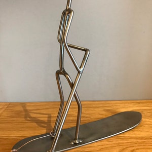 Paddle Boarder, Metal Sculpture, Paddle Boarding, Surfer, Welded Surfer ...