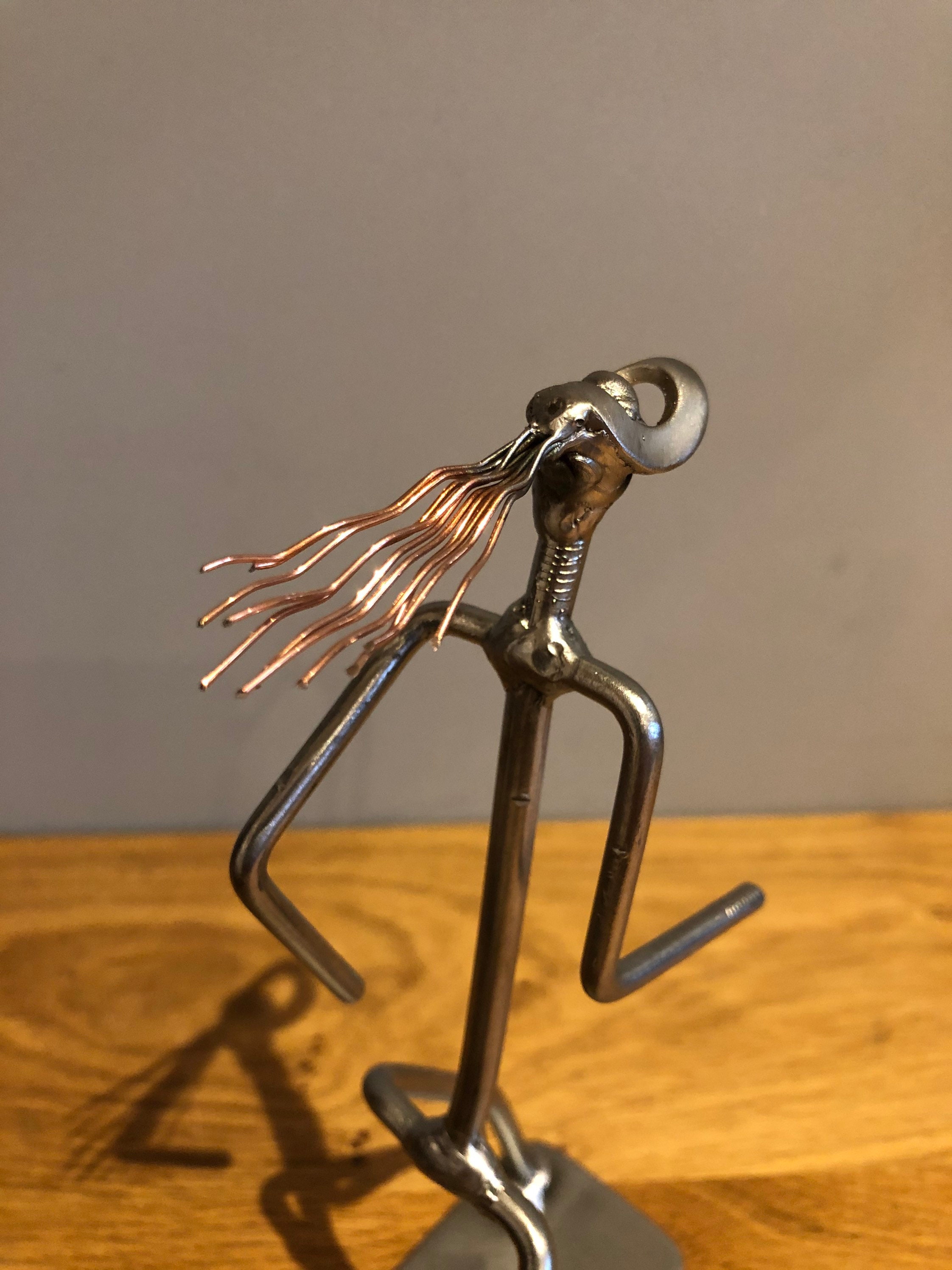 Runner, Athlete Metal Sculpture, Marathon, Triathlon, Fitness Art ...