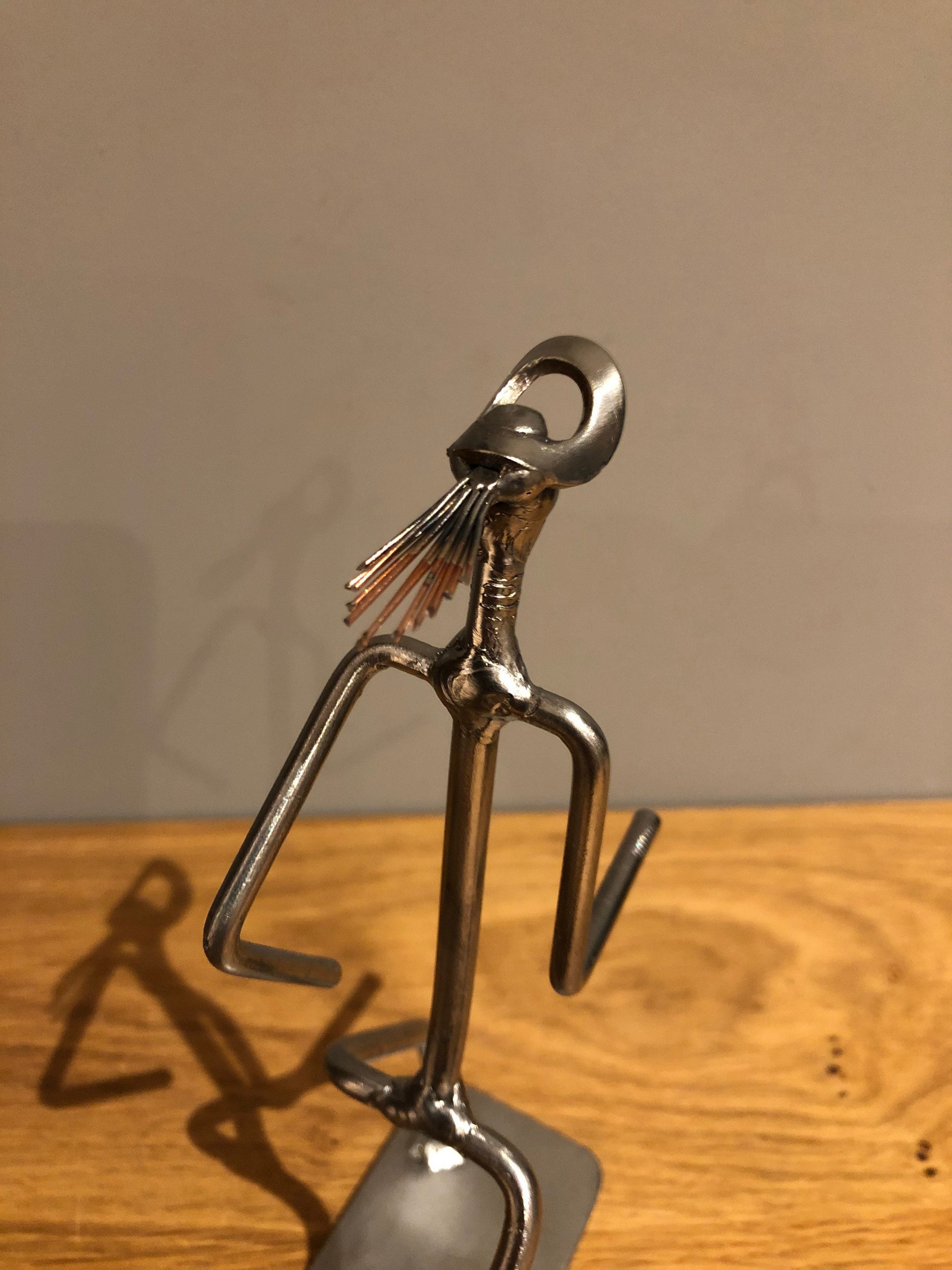 Runner, Athlete Metal Sculpture, Marathon, Triathlon, Fitness Art ...