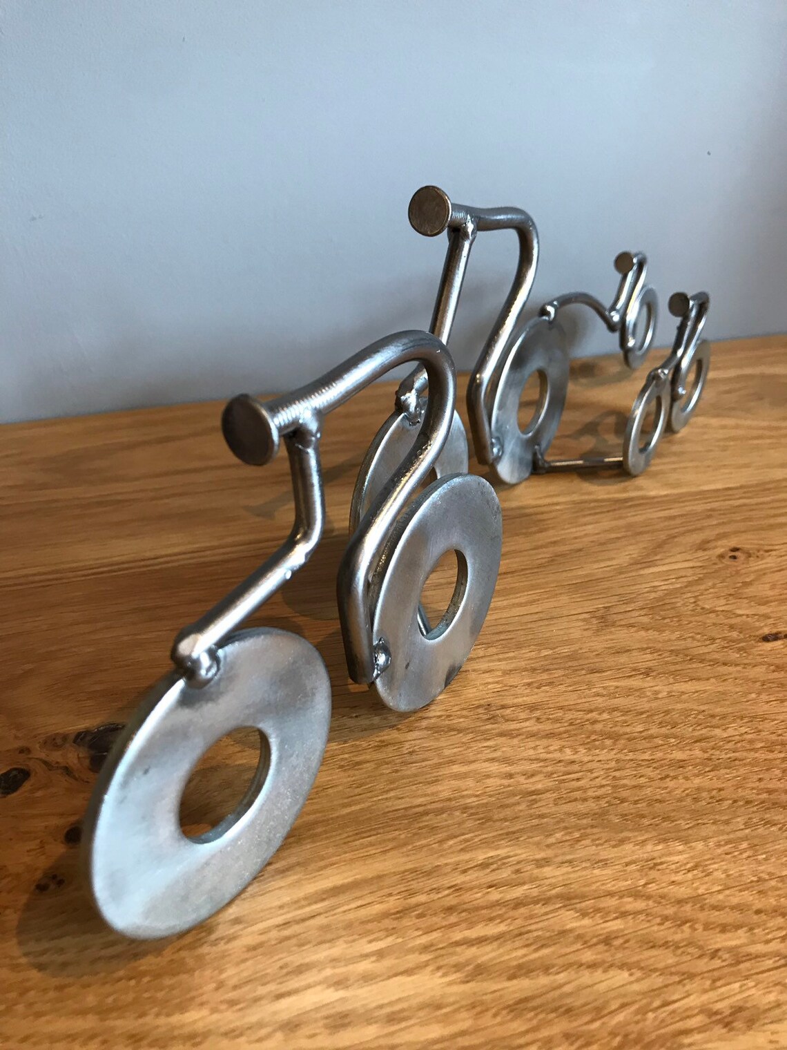 Bicycle Cyclist Sculpture Cycling Family Metal Sculpture | Etsy