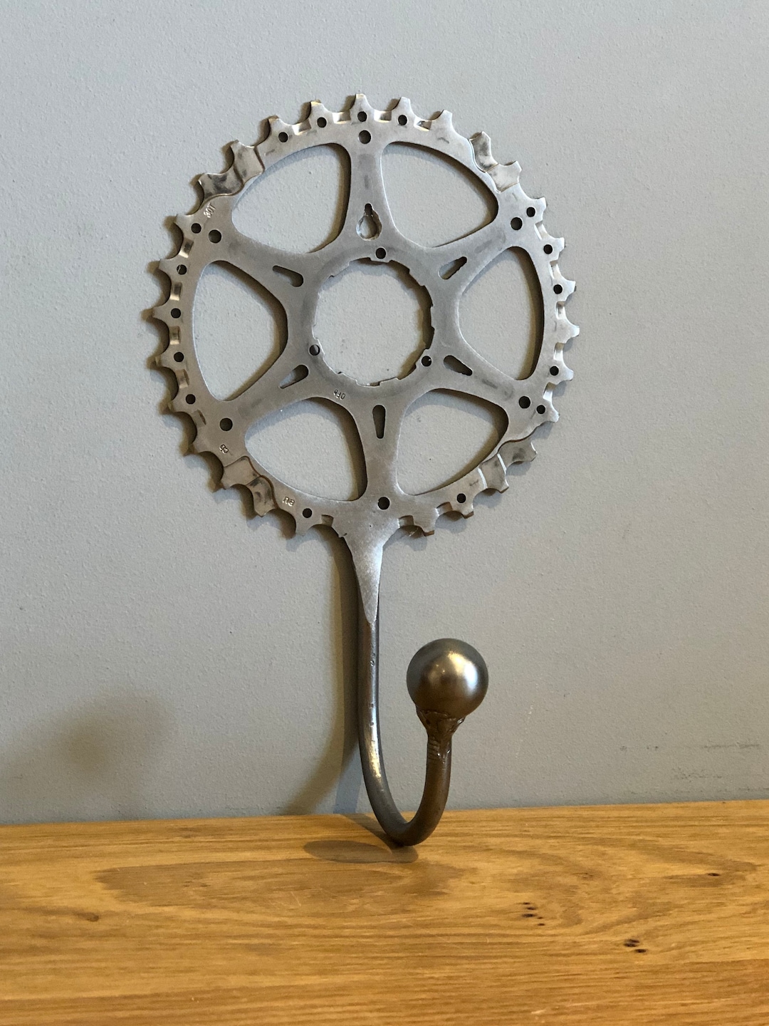 Cycle Helmet Hook, Metal Bike Art, Hat/coat Hanger. Cycling Gift - Etsy
