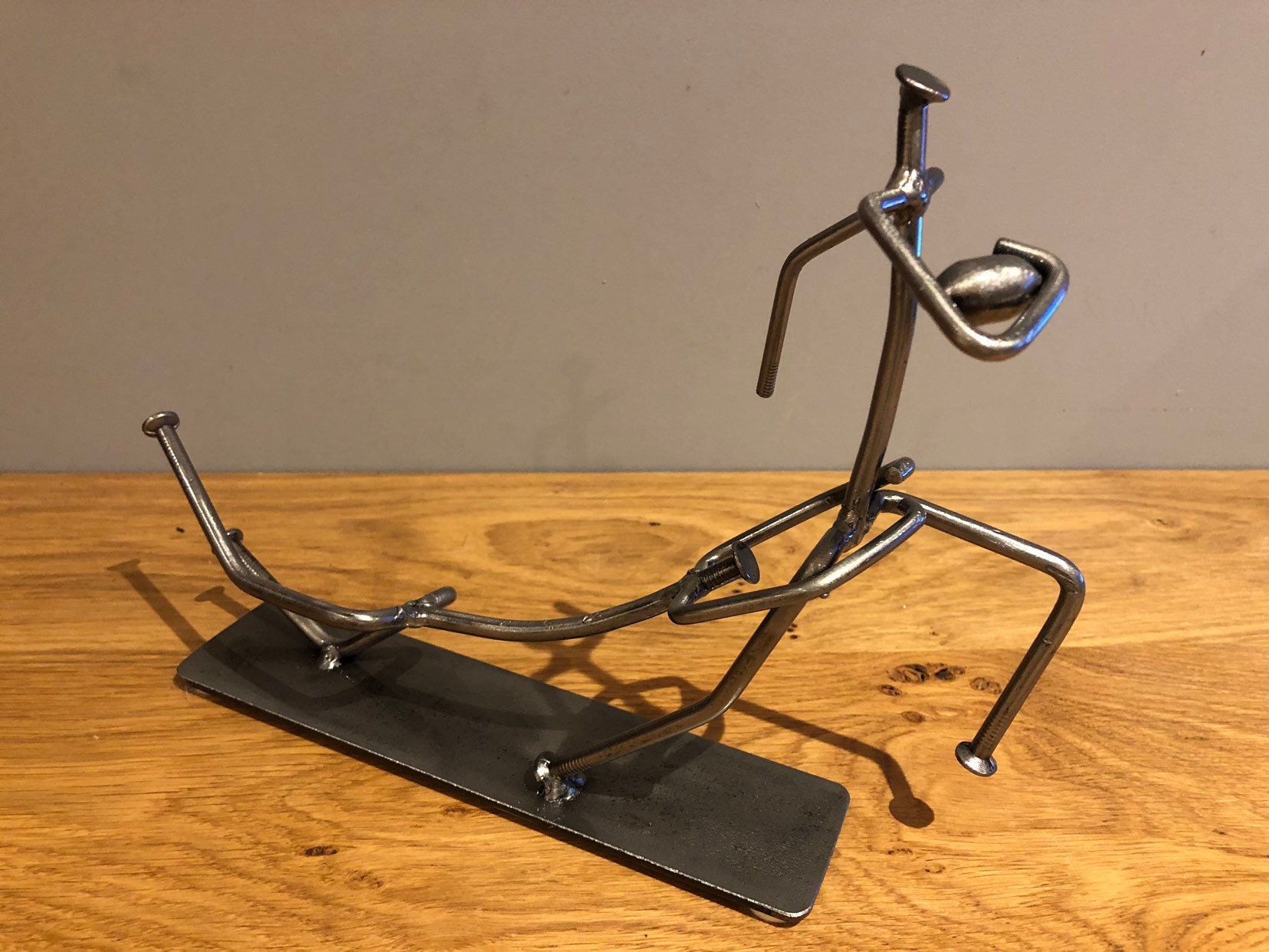 Rugby Tackle metal sculpture welded Rugby art Rugby player | Etsy