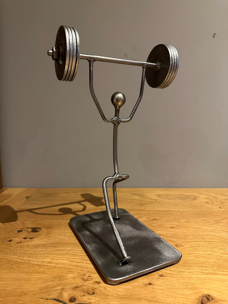 Weight Lifter Metal Sculpture Squats Power Lifter Gym - Etsy