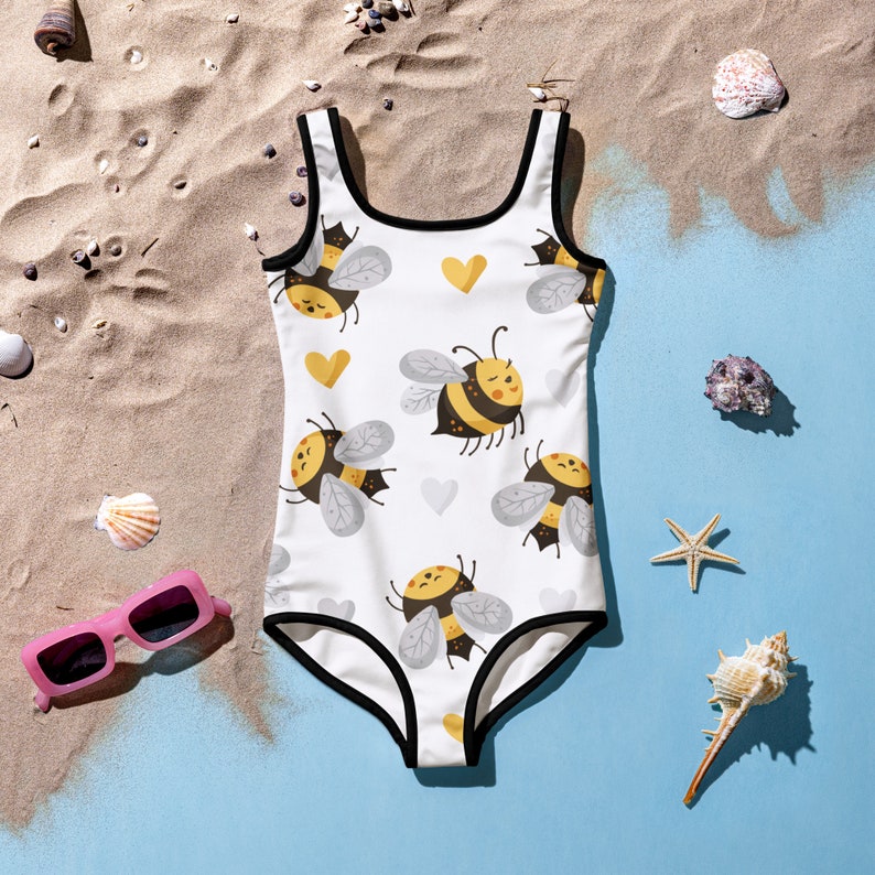 Sweet Honeybee Kid Swimsuit - Cute Toddler Bee Bathing Suit for Little ...