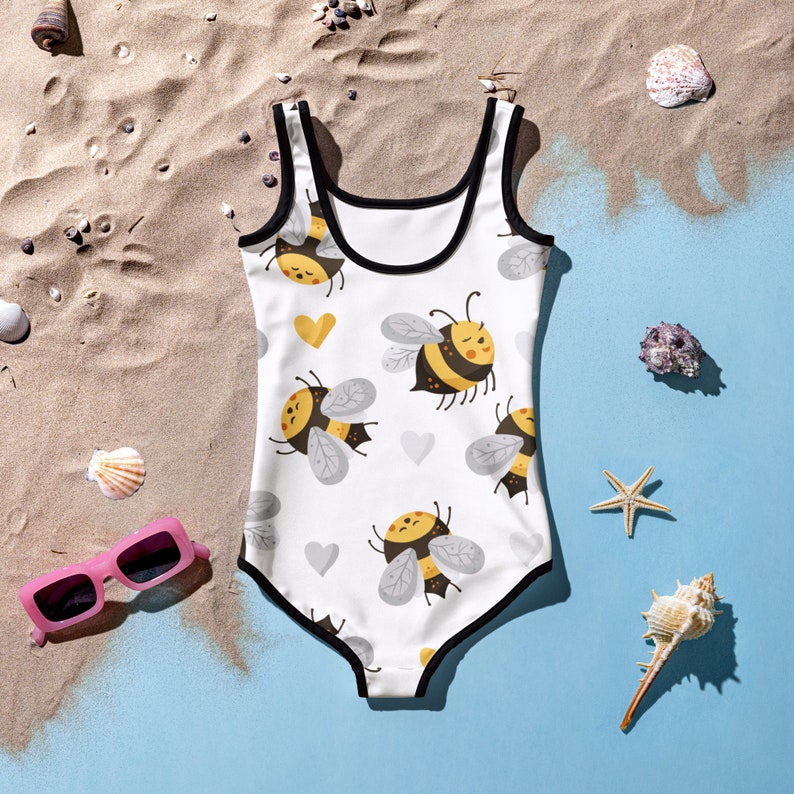 Sweet Honeybee Kid Swimsuit - Cute Toddler Bee Bathing Suit for Little ...