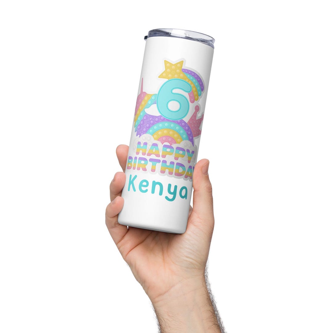 Girls Poppet Birthday Party Customized Child Tumbler Cup, Kids ...