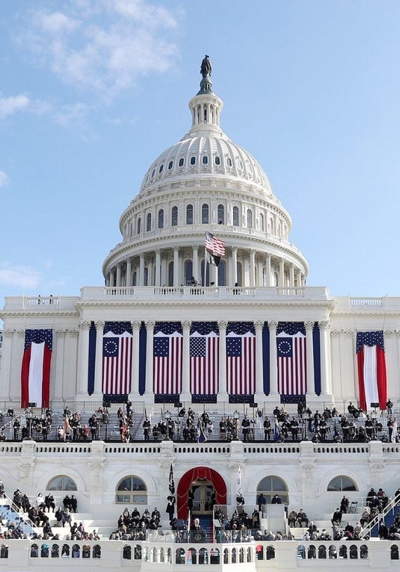 America Flag Flown Over U.S. Capitol on Inauguration Day for | Etsy