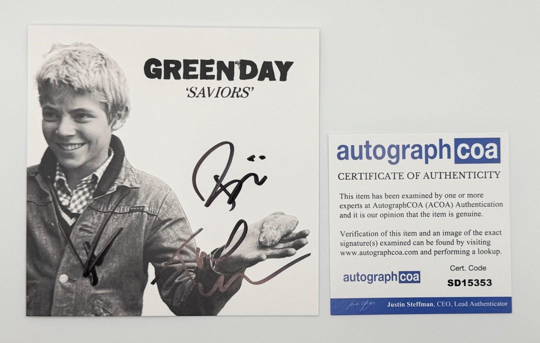 Green Day - Signed/autographed Saviors CD - With Certificate of ...